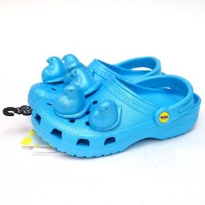 CROCS | Shoes | Peeps X Crocs Blue Classic Clog Slide On Sandal | Poshmark